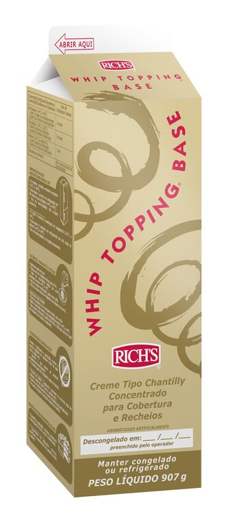 Whip Topping Base 907g - Rich's do Brasil