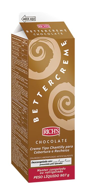 Bettercreme Chocolate 907g - Rich's do Brasil